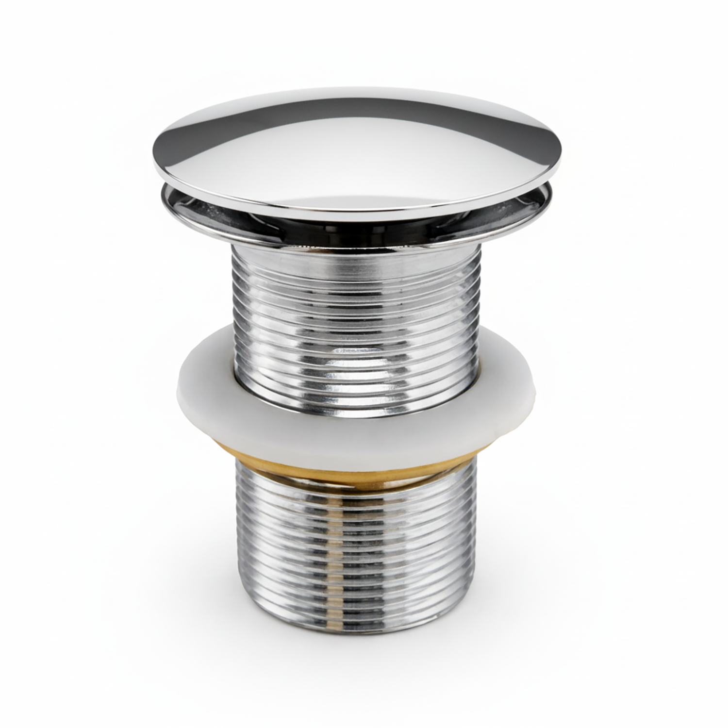 Chrome Basin Waste Un-Slotted Pop Up Click Clack Plug – PLUMBITALL